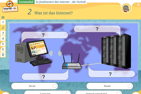 Unterrichtsmaterialien: Lernmodul "So funktioniert das Internet ...
